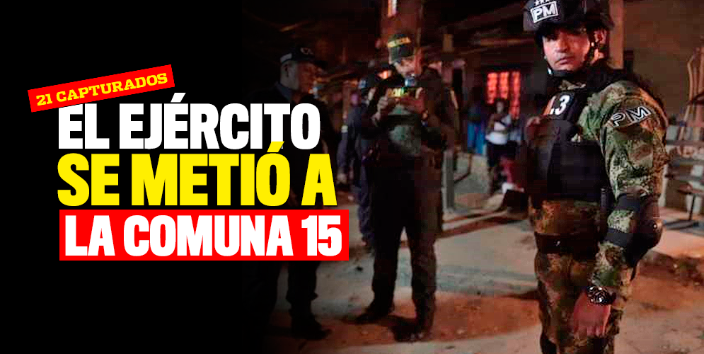 Operativos del Ejército en la Comuna 15 de Cali