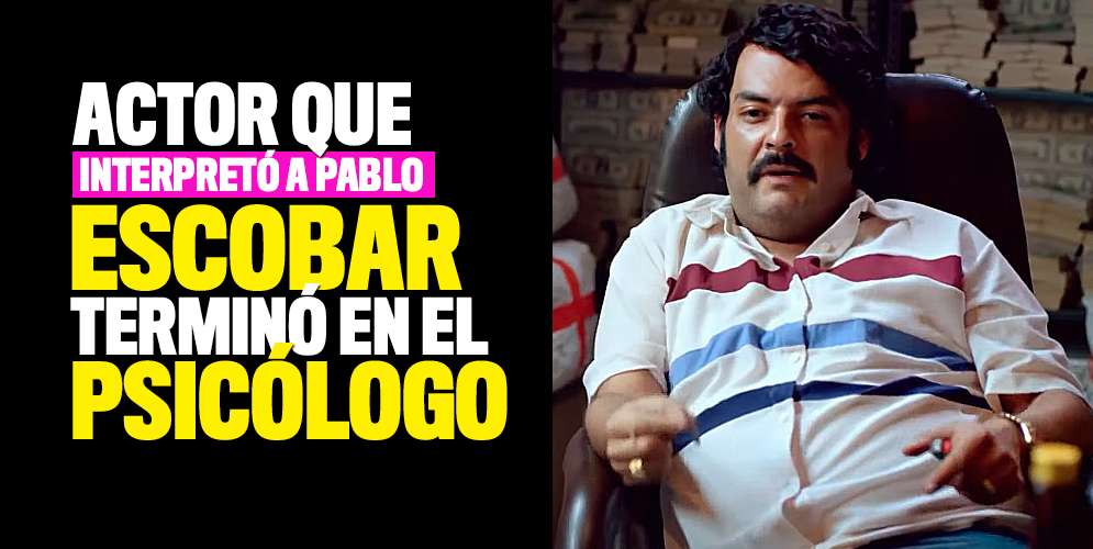 Actor que interpreta a Pablo Escobar sufrió de ansiedad