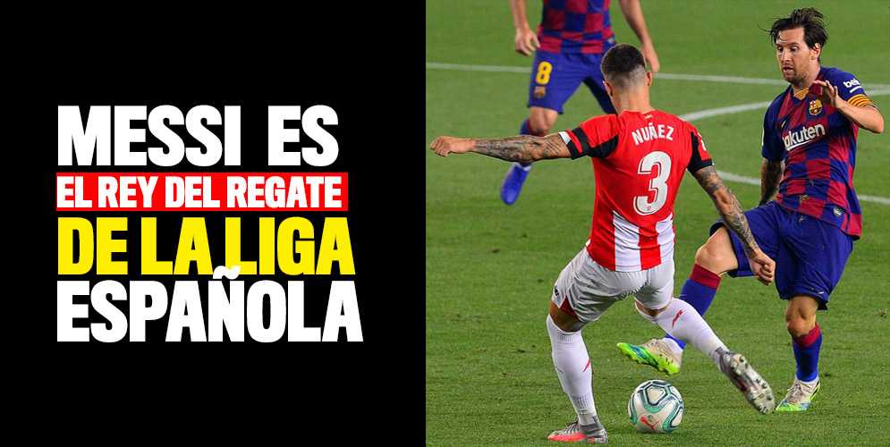 Lionel Messi es el rey del regate en España