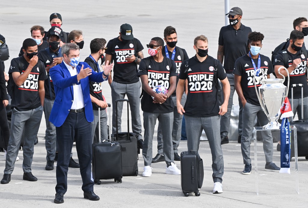 El Bayern regresó a Múnich con el trofeo de la Champions