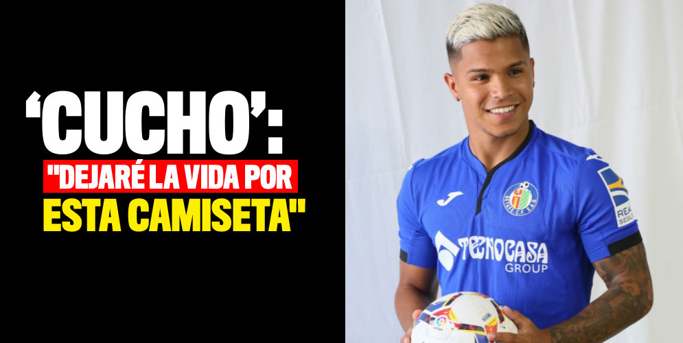 'Cucho' Hernández fue presentado como nuevo jugador del Getafe