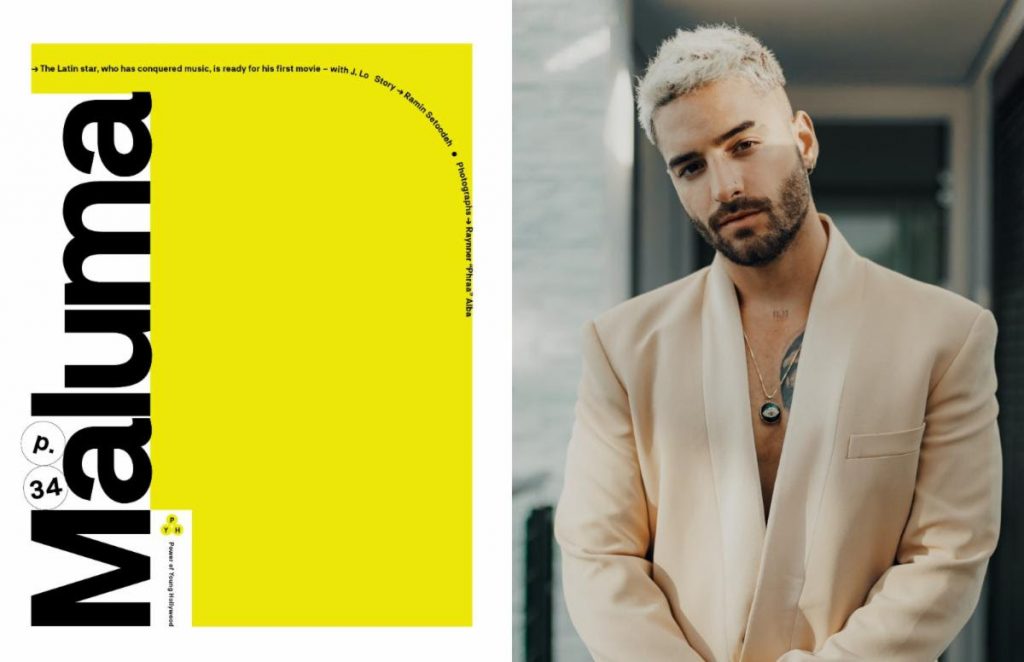 Maluma en la portada de la revista Variety de Hollywood