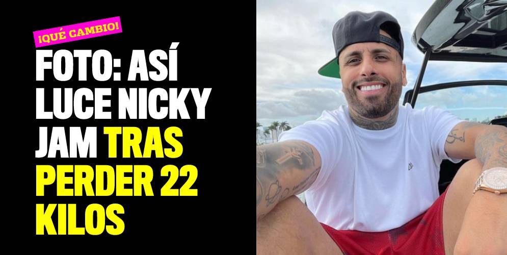 Foto: Así luce Nicky Jam tras perder 22 kilos de peso