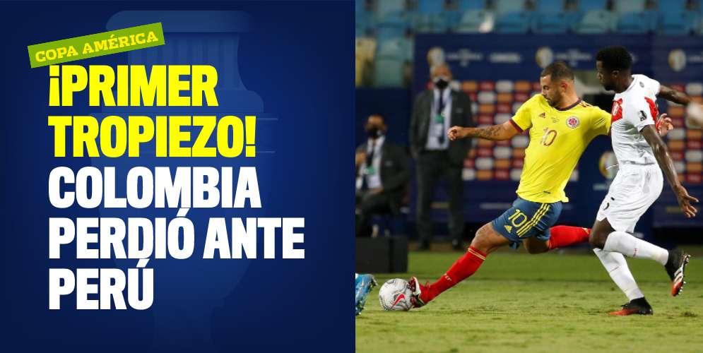 ¡Primer tropiezo! Colombia perdió ante Perú