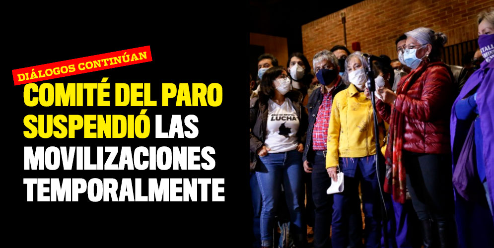 Comité Del Paro Suspendió Las Movilizaciones Temporalmente