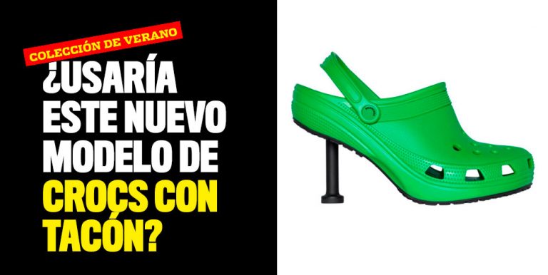 ¿Usaría este nuevo modelo de crocs con tacón?