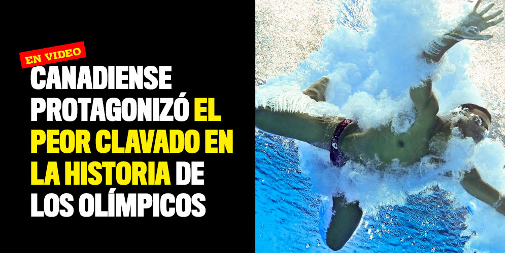 Canadiense protagonizó el peor clavado en la historia de los Olímpicos