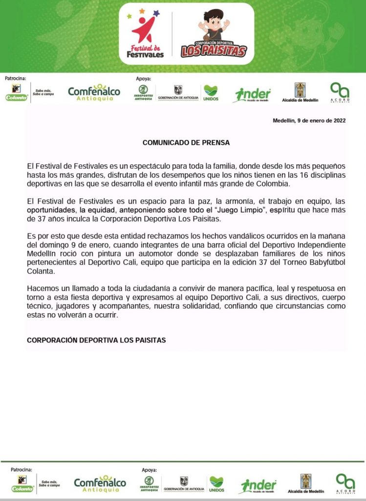 Lamentan que barra del DIM haya vandalizado carro de cantera del Cali