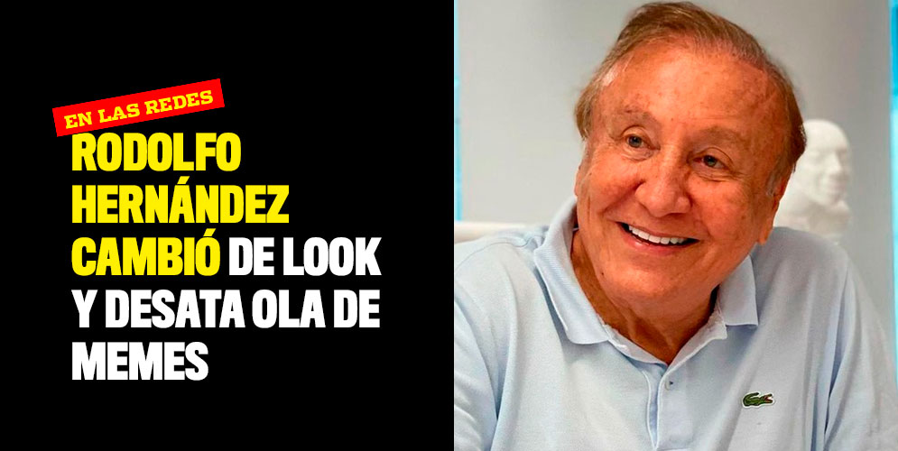 Rodolfo Hernández cambió de look y desata ola de memes en las redes