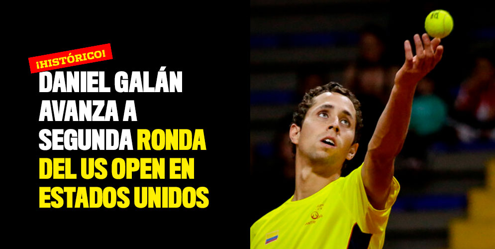 Daniel Galán avanza a segunda ronda del US Open en Estados Unidos