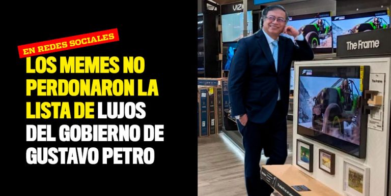 Los memes no perdonaron la lista de lujos del gobierno de Gustavo Petro