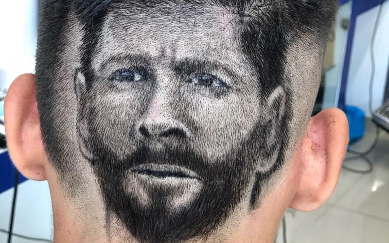 El peluquero que convirtió el rostro de Messi en corte de cabello