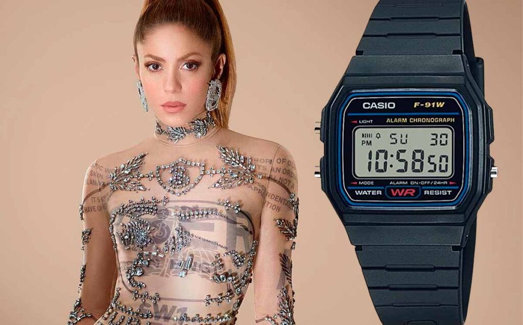 La foto viral: Shakira usando un reloj Casio